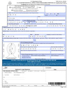 DS-82 Passport Renewal Form - How to Fill It Out (Examples)